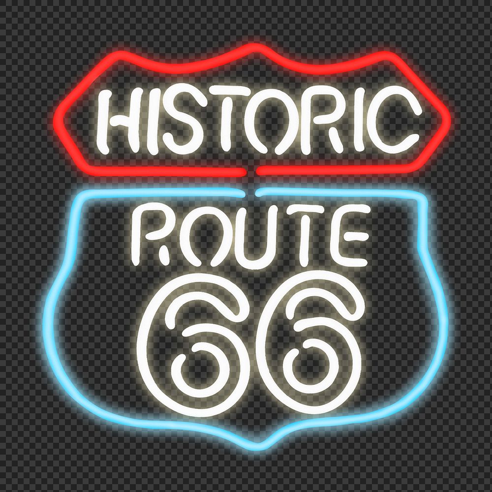 Route 66 sign png sticker, | Free PNG - rawpixel