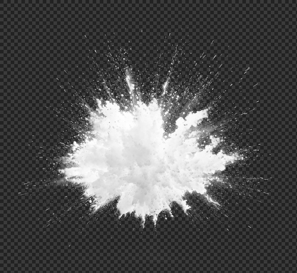 PNG exploding white powder effect, | Free PNG - rawpixel
