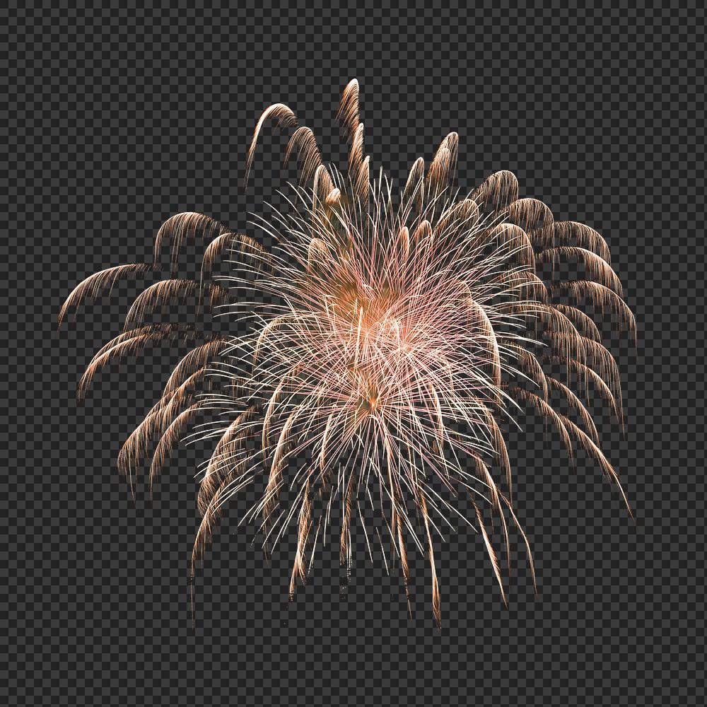 Gold fireworks png sticker, transparent | Free PNG - rawpixel
