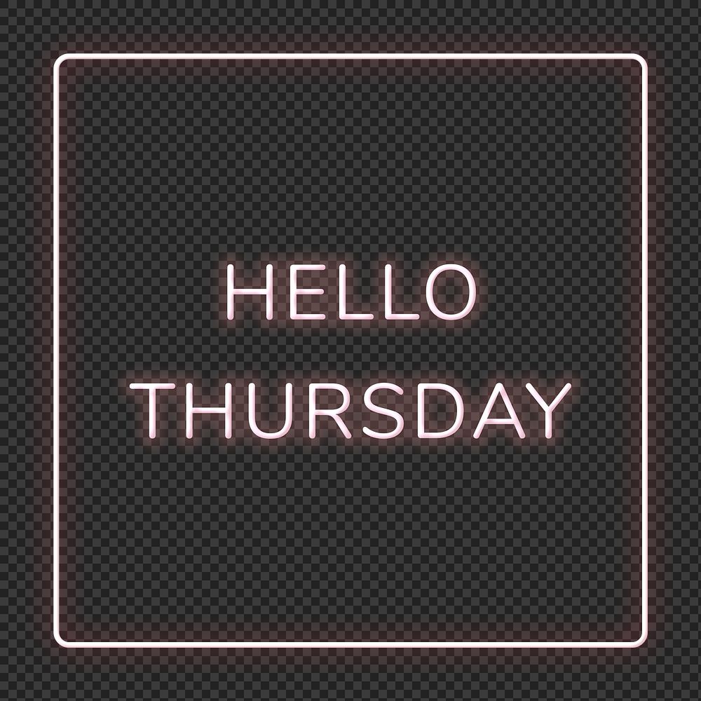 Frame with Hello Thursday png | Free PNG - rawpixel