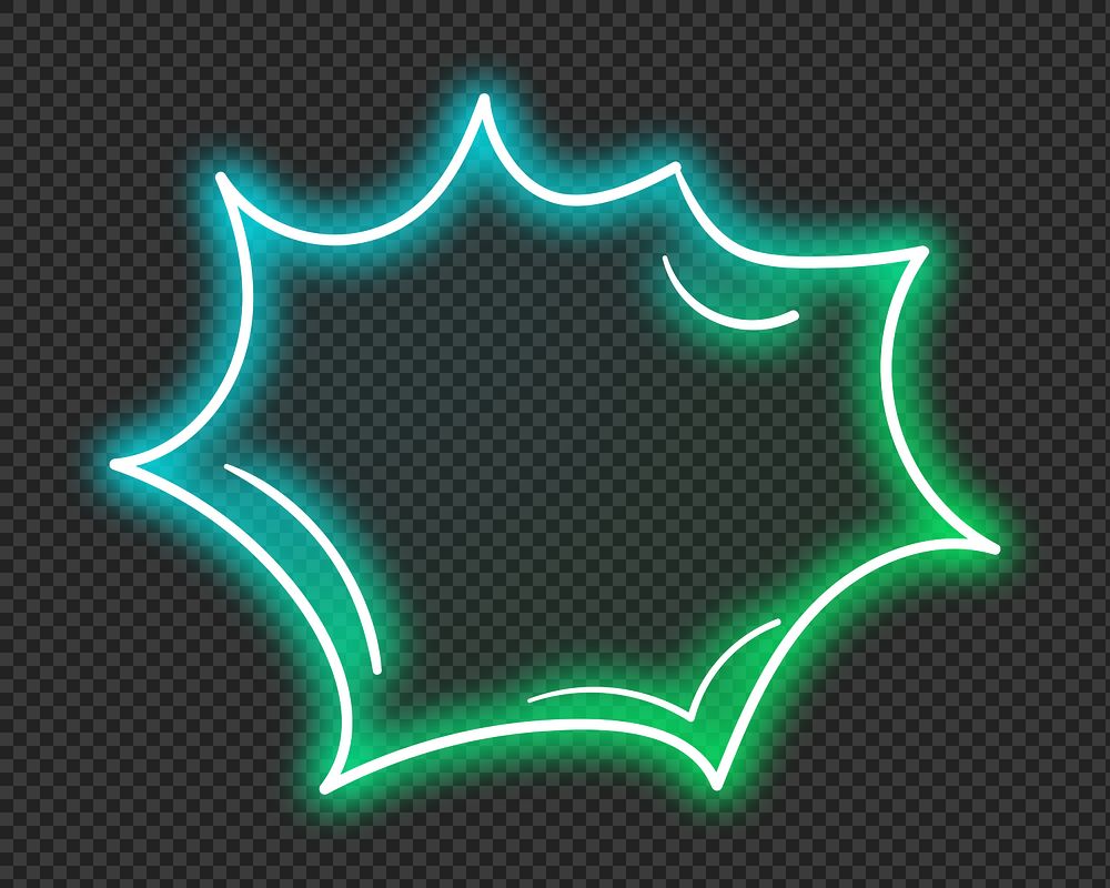 Green explosion bubble design element | Free PNG - rawpixel