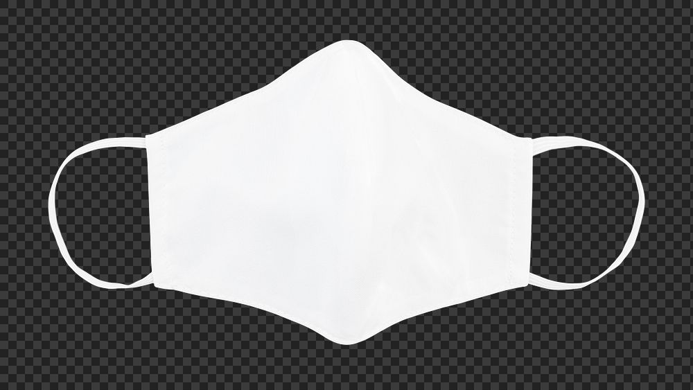 White protective cloth mask design | Free PNG Sticker - rawpixel