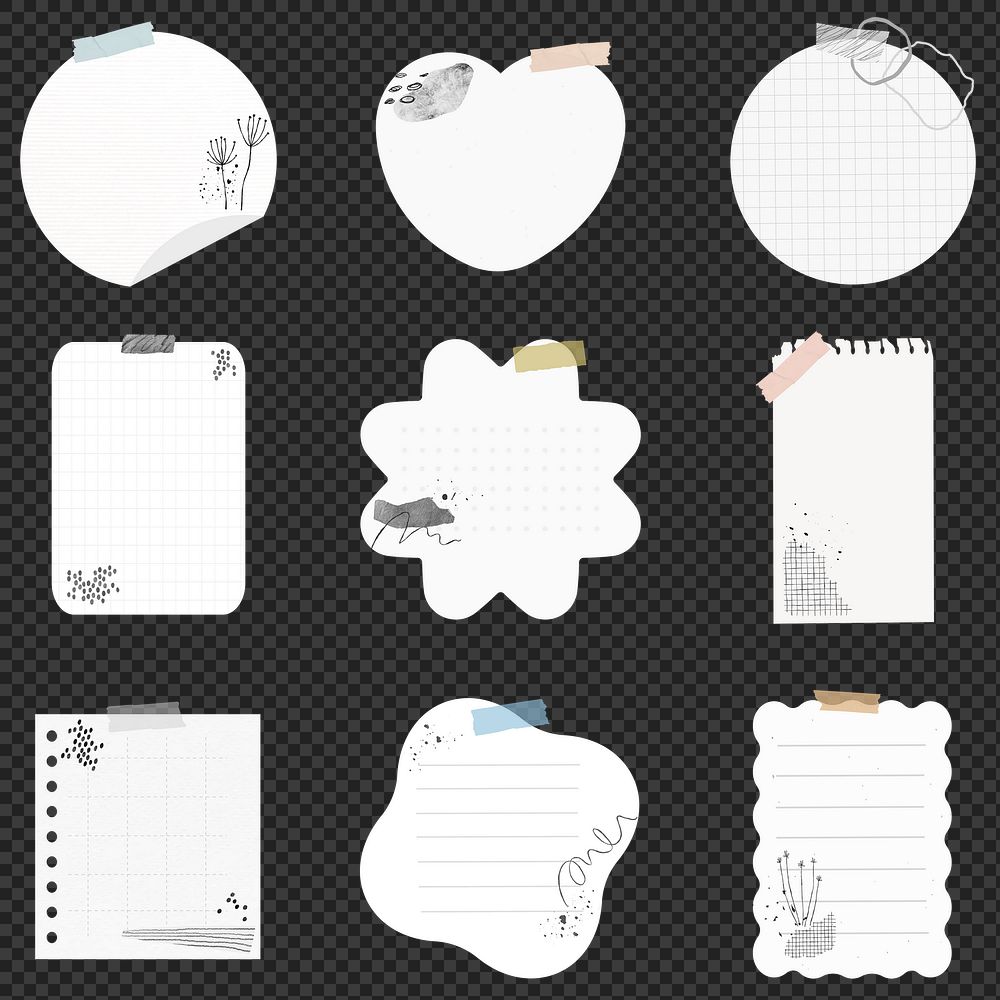 Sticky note png element set | Premium PNG - rawpixel