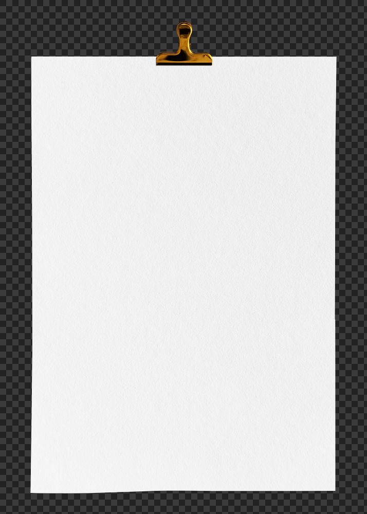 Blank paper png, realistic poster | Premium PNG - rawpixel