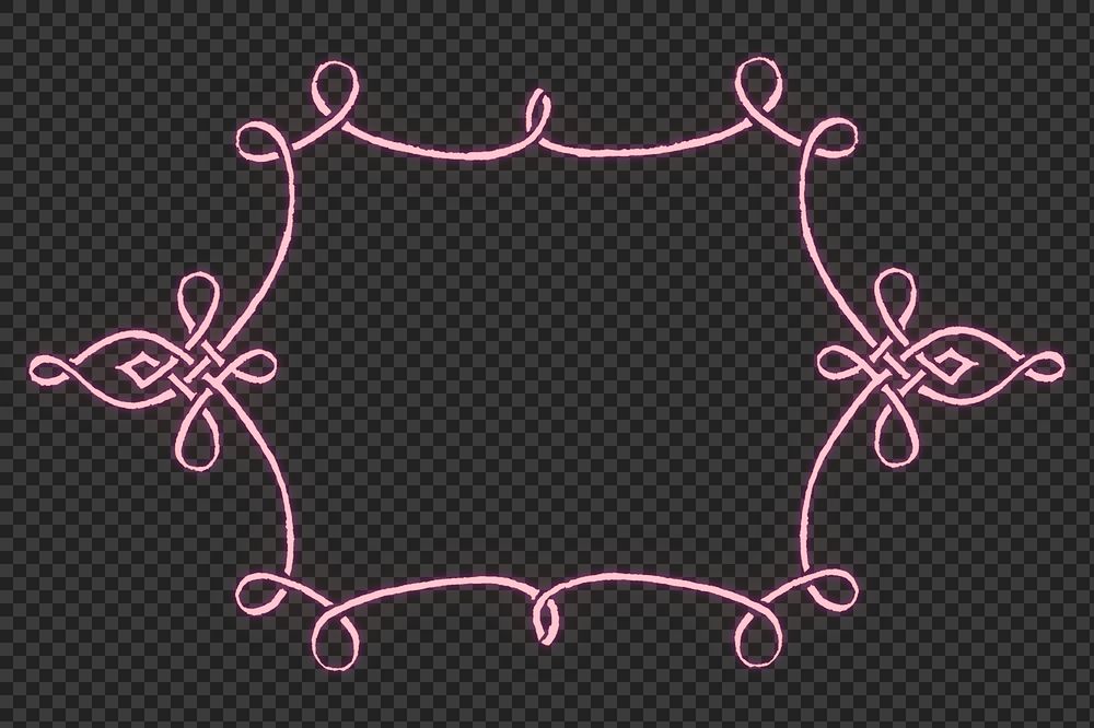 Pink filigree frame border png | Free PNG - rawpixel