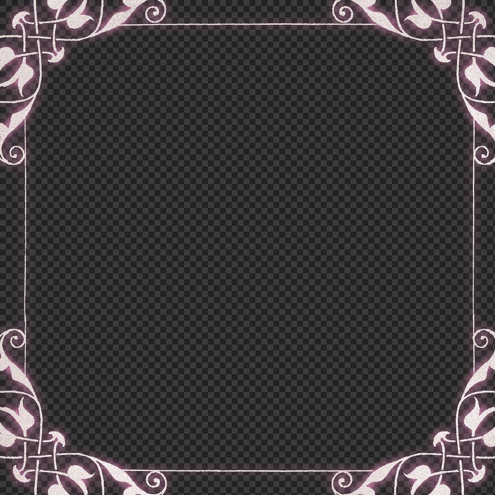 Pink filigree frame border png | Premium PNG - rawpixel