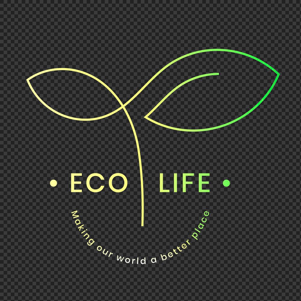 Eco life environmental logo png | Free PNG Sticker - rawpixel