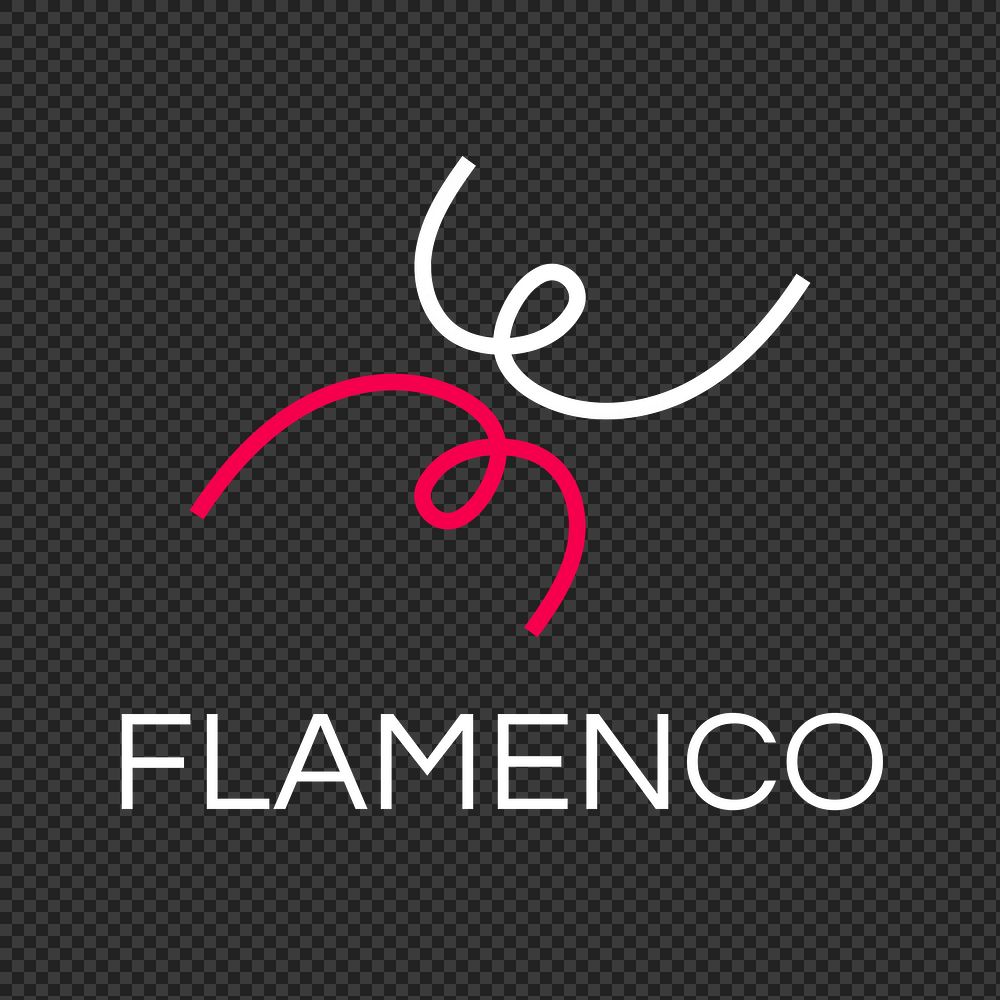 Flamenco dancing logo png, sports | Free PNG Sticker - rawpixel