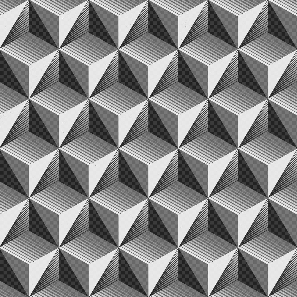 3D cube pattern png sticker, | PNG - rawpixel