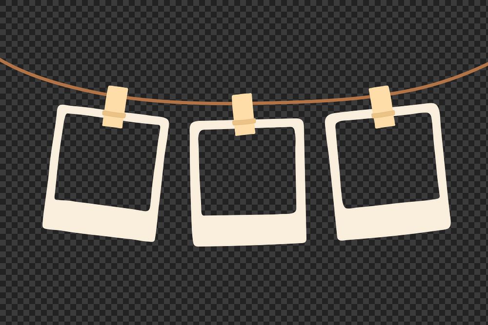 Instant photo png transparent background, | Premium PNG Sticker - rawpixel