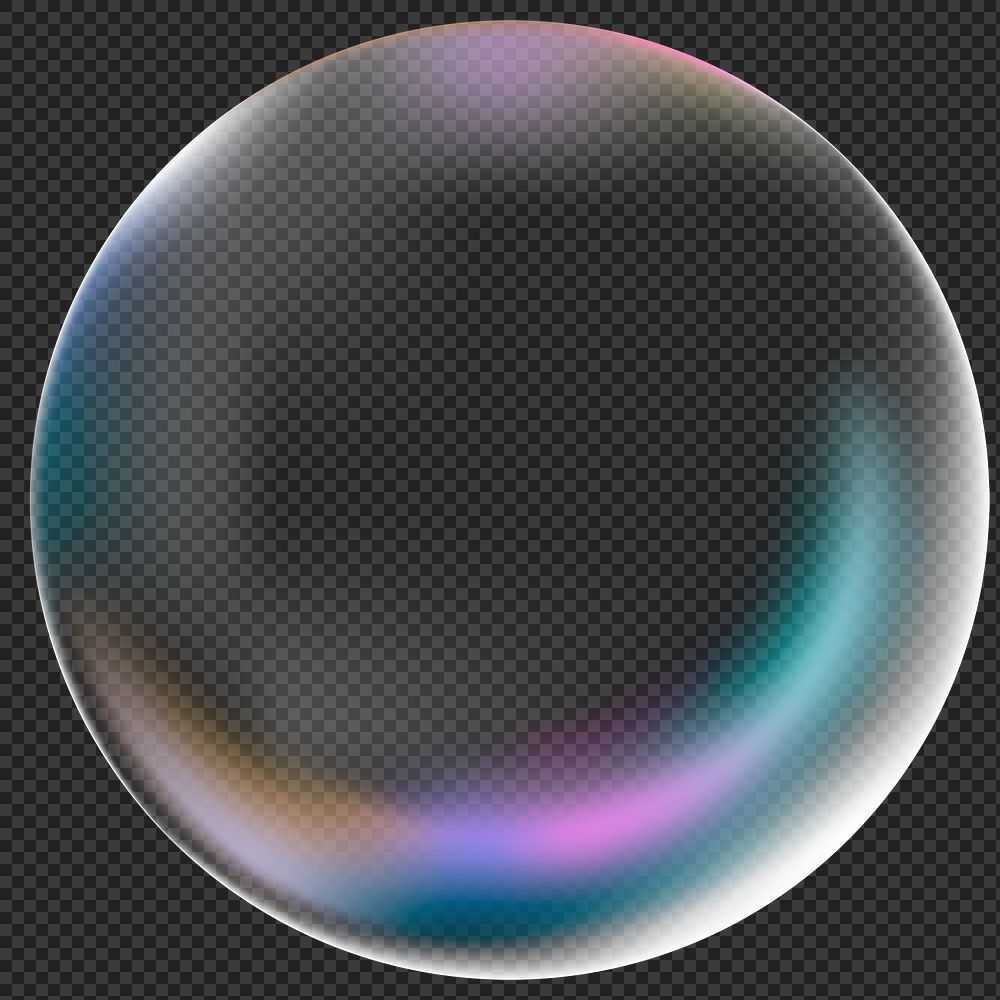 Png clear bubble design element | Premium PNG Sticker - rawpixel