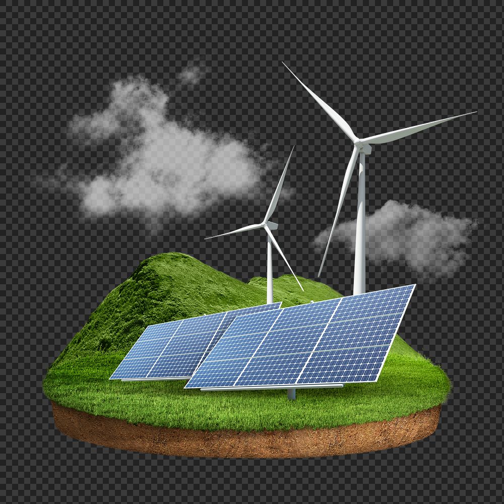 Renewable energy png floating island, | Premium PNG - rawpixel Renewable energy png floating island, | Premium PNG - rawpixel