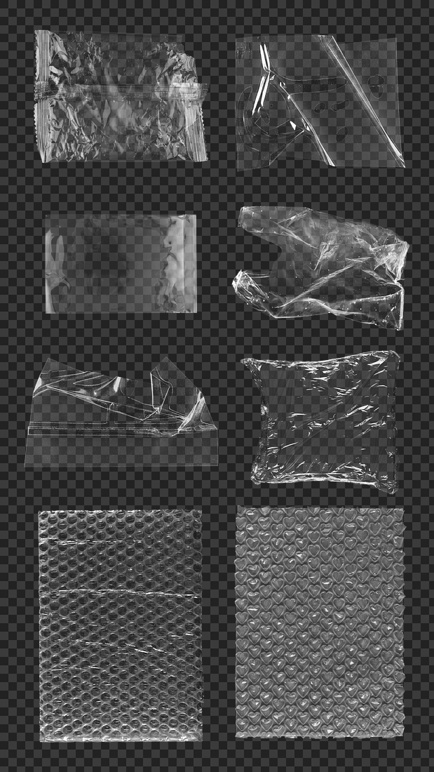 Plastic textures png cut set | Premium PNG - rawpixel