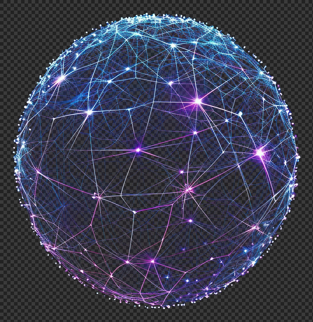 PNG Digital sphere lights connected | Premium PNG - rawpixel
