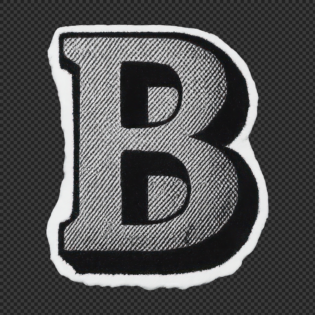 PNG Textured letter B patch | Free PNG - rawpixel