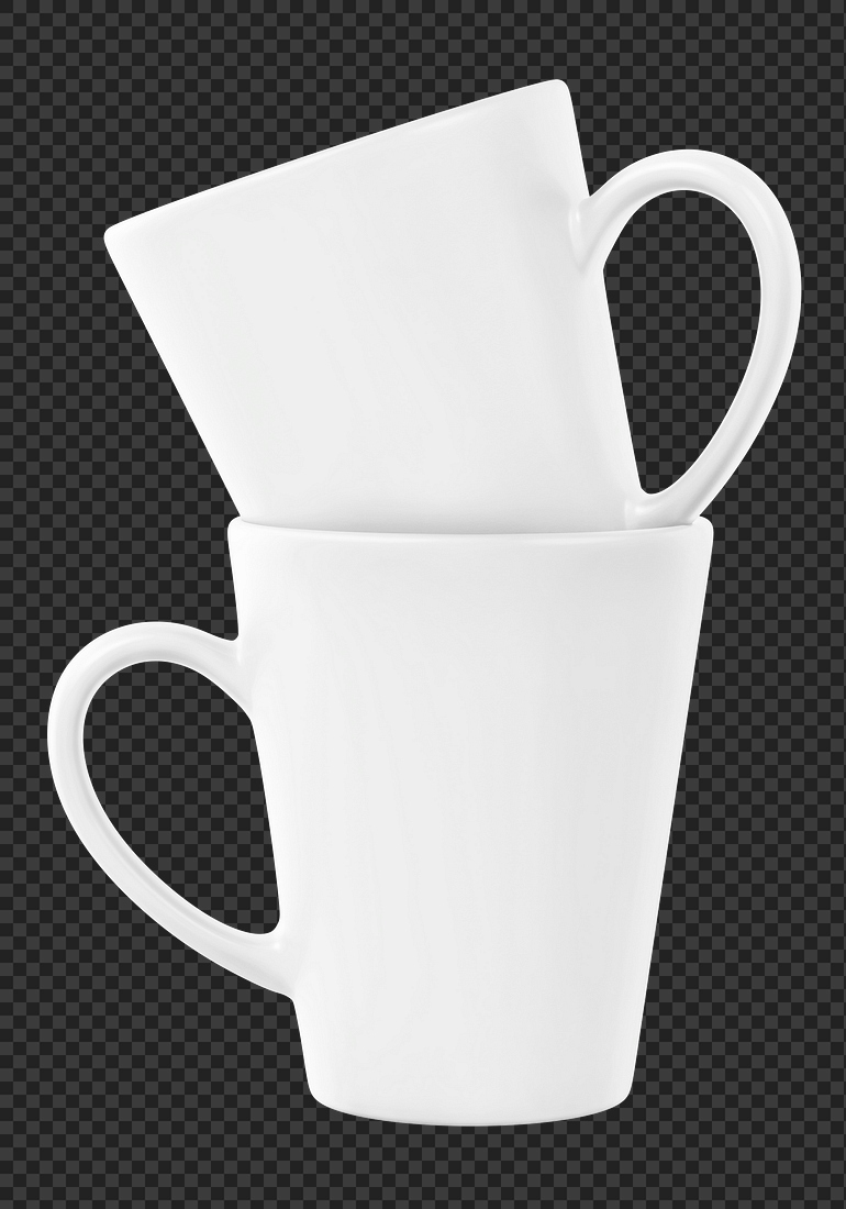 Coffee mugs png sticker, transparent | Premium PNG - rawpixel