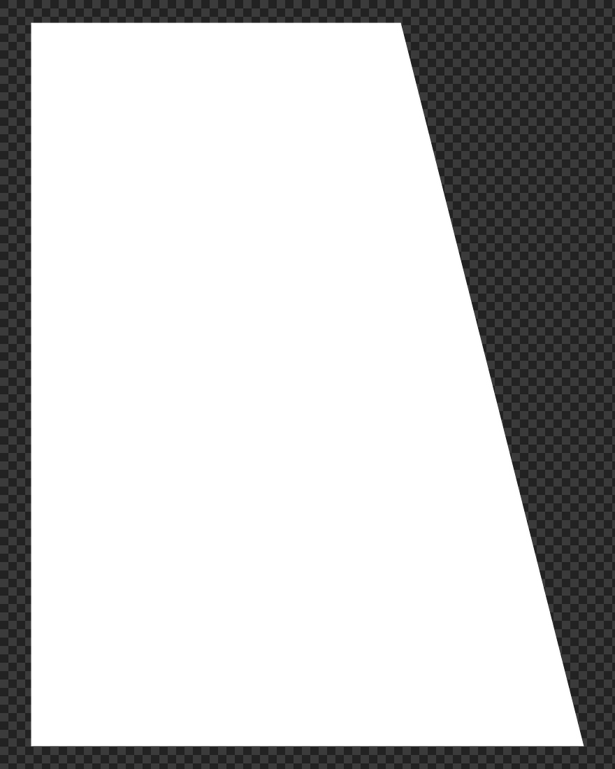 White trapezium png shape sticker, | Premium PNG - rawpixel