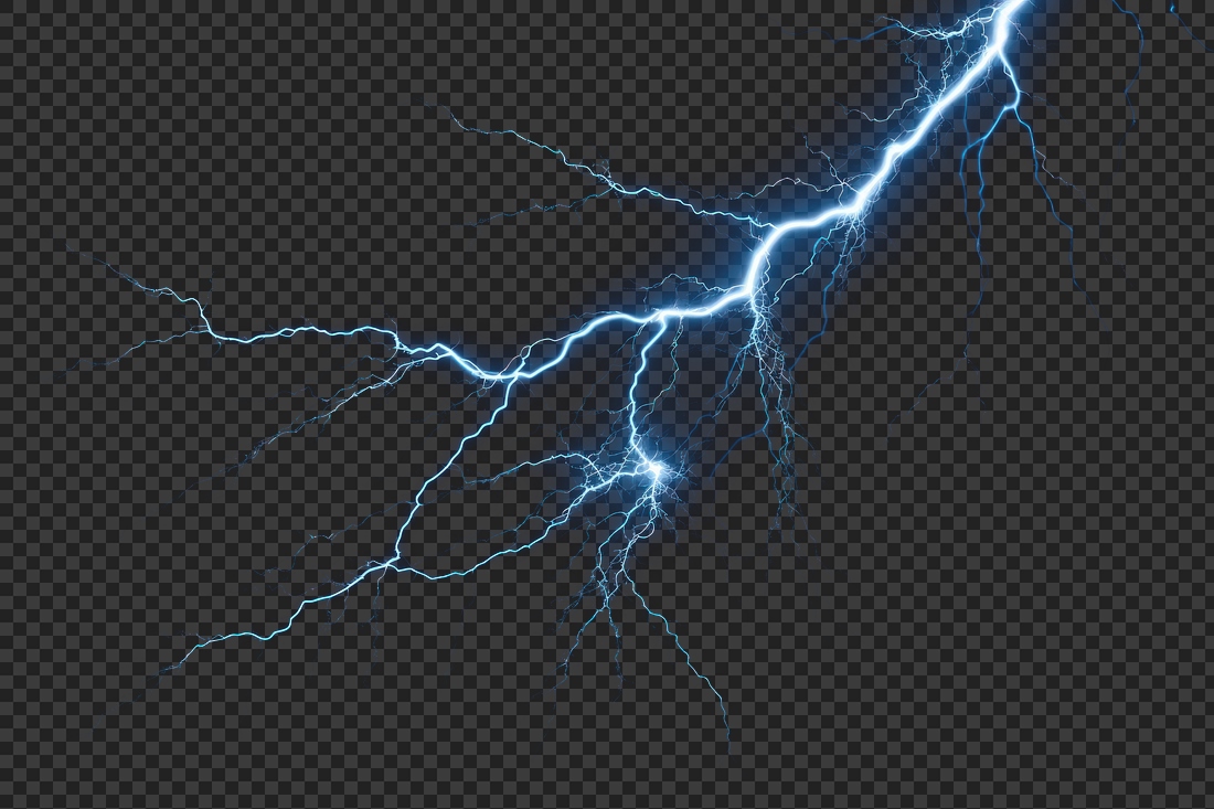 PNG blue lightning effect, transparent | Premium PNG - rawpixel