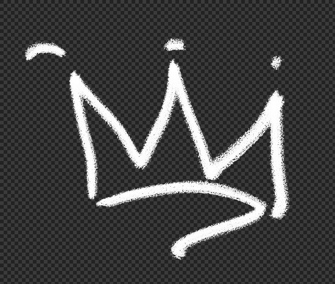 White crown png doodle, transparent | Premium PNG - rawpixel