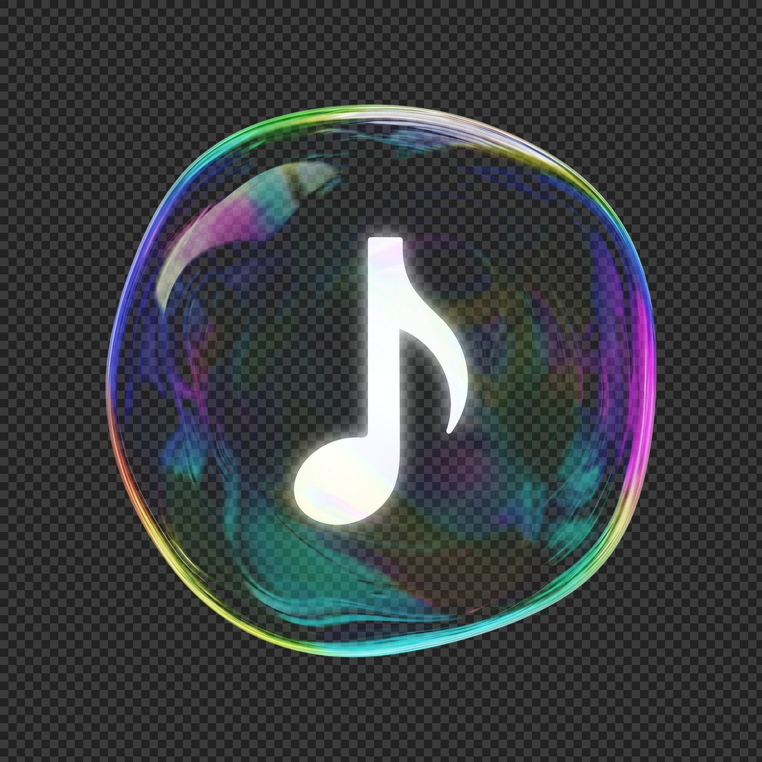 Music note png bubble, transparent | Premium PNG - rawpixel