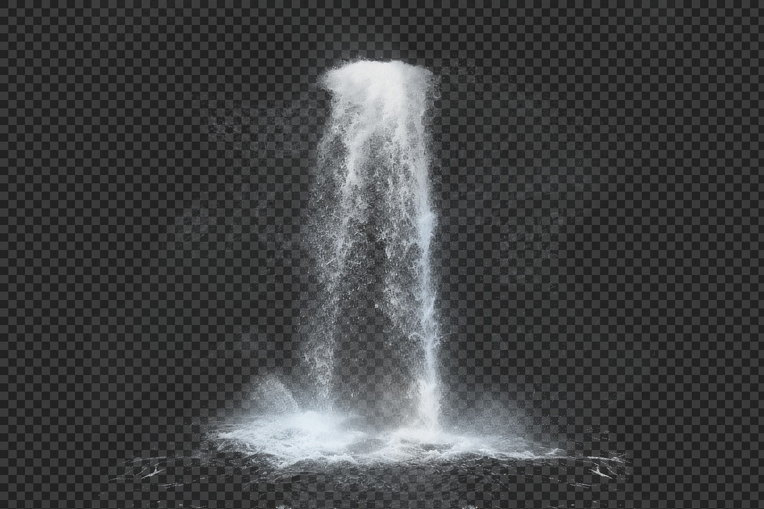 PNG serene waterfall nature scene | Premium PNG - rawpixel