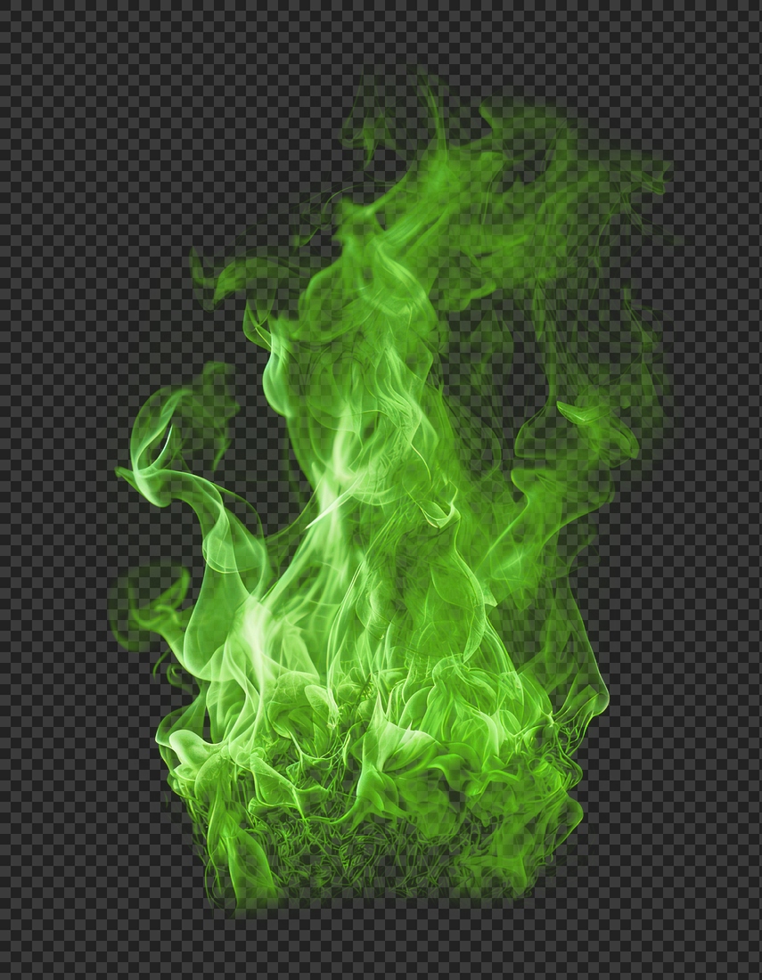 PNG Green fire backgrounds smoke | Free PNG - rawpixel