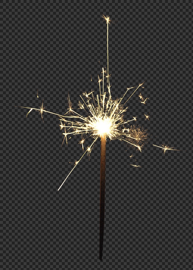 PNG Festive sparkler, collage element | Free PNG - rawpixel