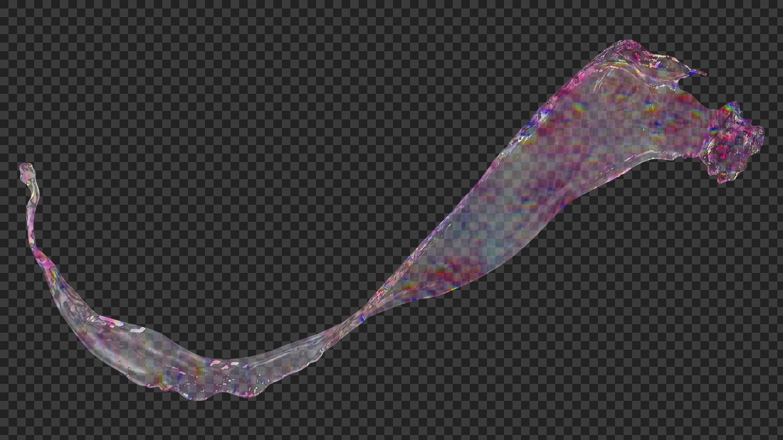 Pink holographic water splash design | Premium PNG Sticker - rawpixel