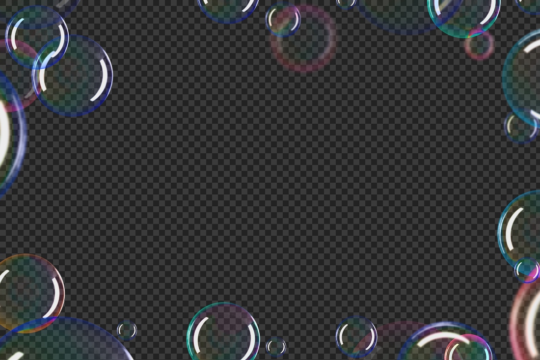 Holographic bubble frame png background | Premium PNG - rawpixel