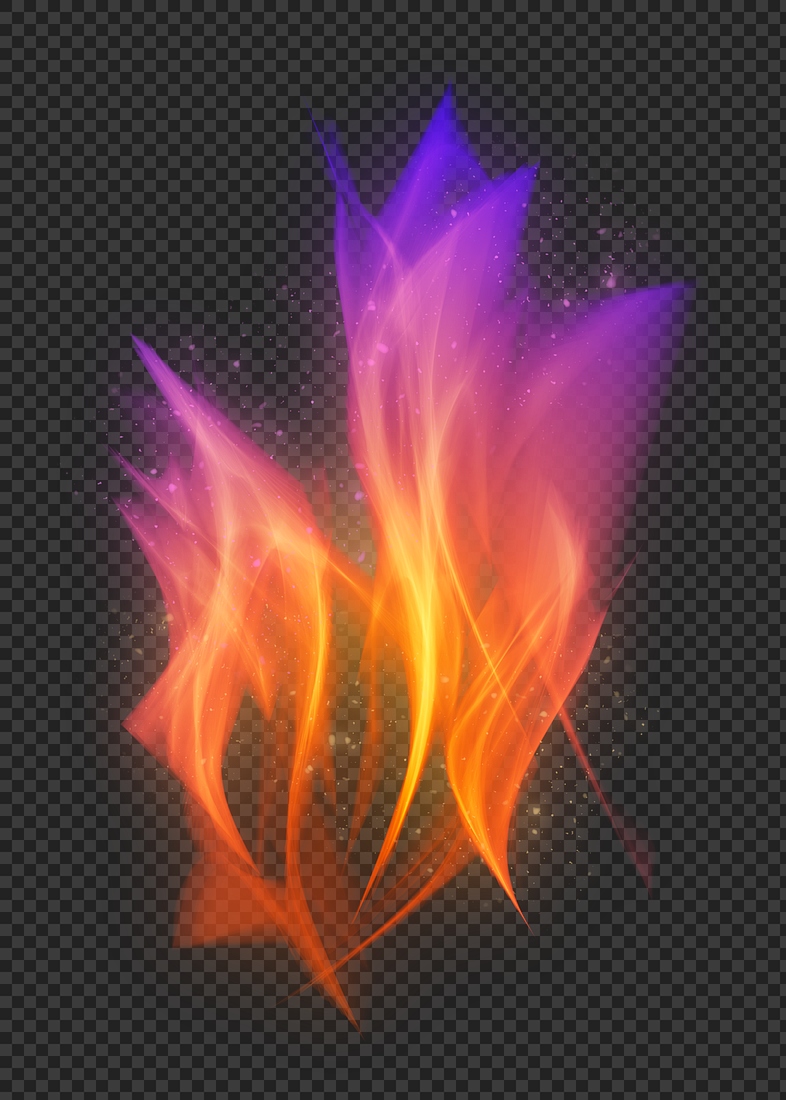 Png retro gradient fire flame | Premium PNG Sticker - rawpixel