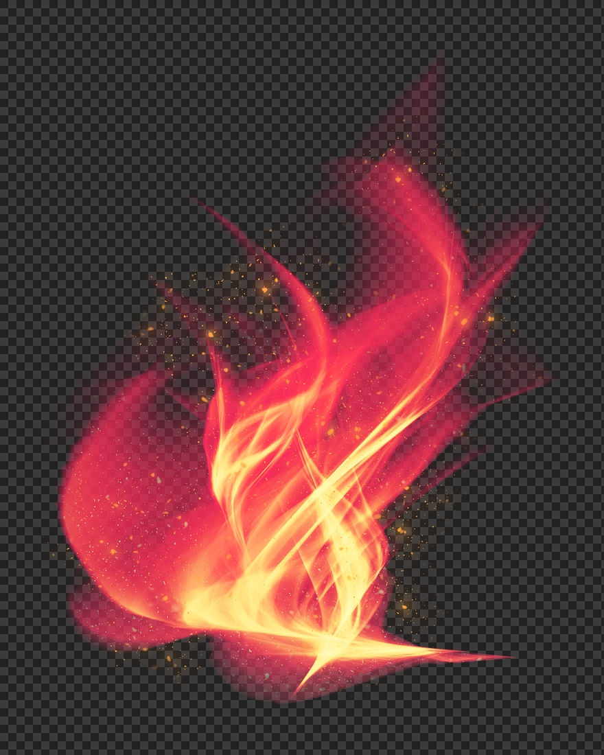 Png retro red fire flame | Premium PNG Sticker - rawpixel