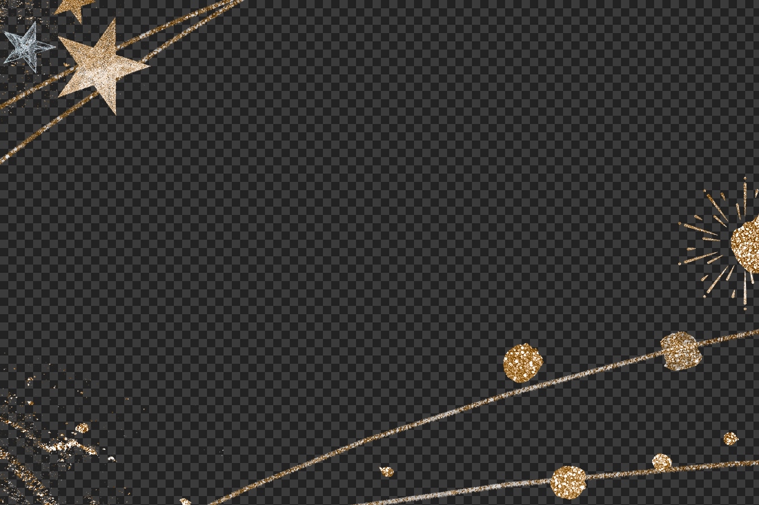 Glittery festive star border png | Premium PNG - rawpixel