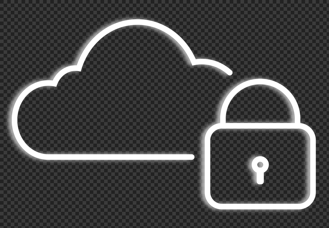 White cloud security icon png | Premium PNG Sticker - rawpixel