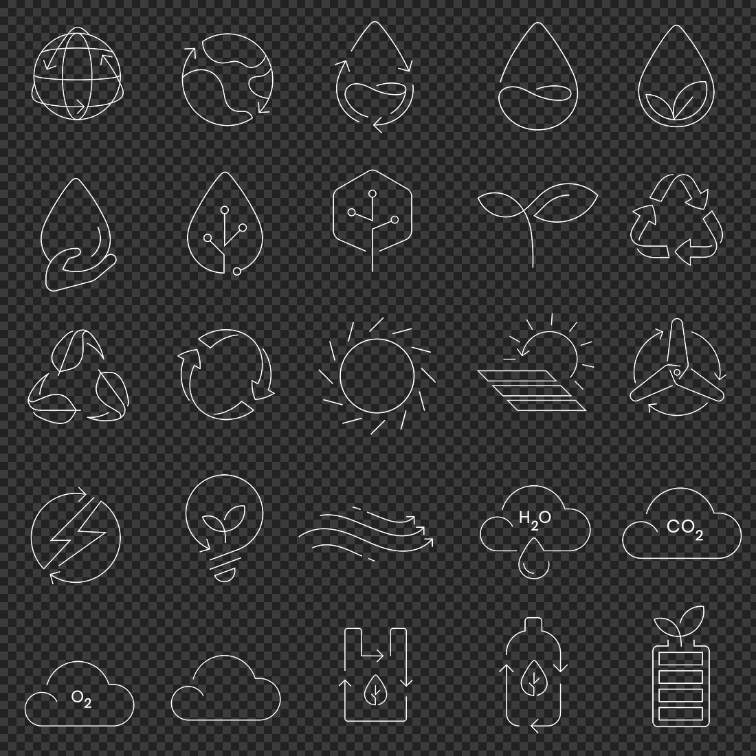 Environmental icon png white tone | Premium PNG - rawpixel