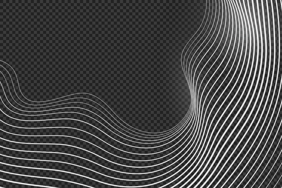 Digital abstract wave pattern png | Premium PNG - rawpixel