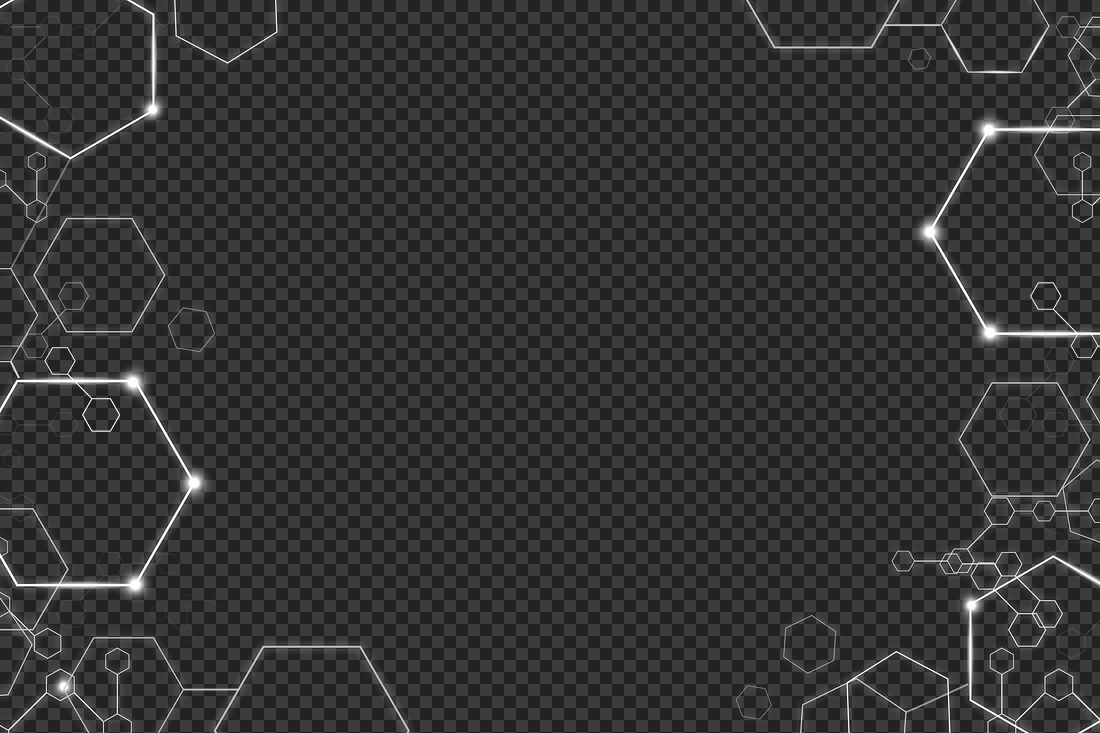 Hexagon frame png transparent digital | Premium PNG - rawpixel