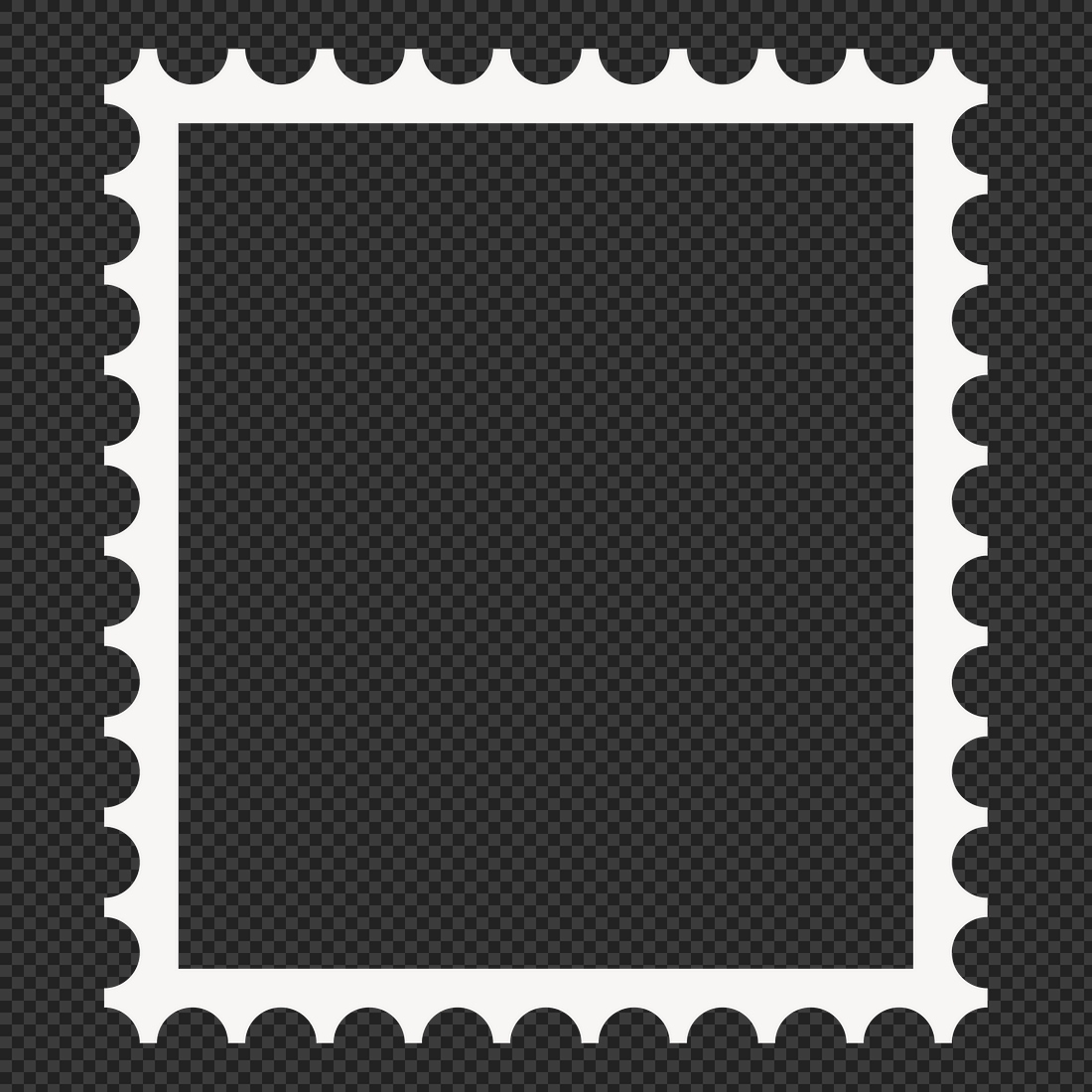 Png empty stamp frame, simple | Premium PNG Sticker - rawpixel