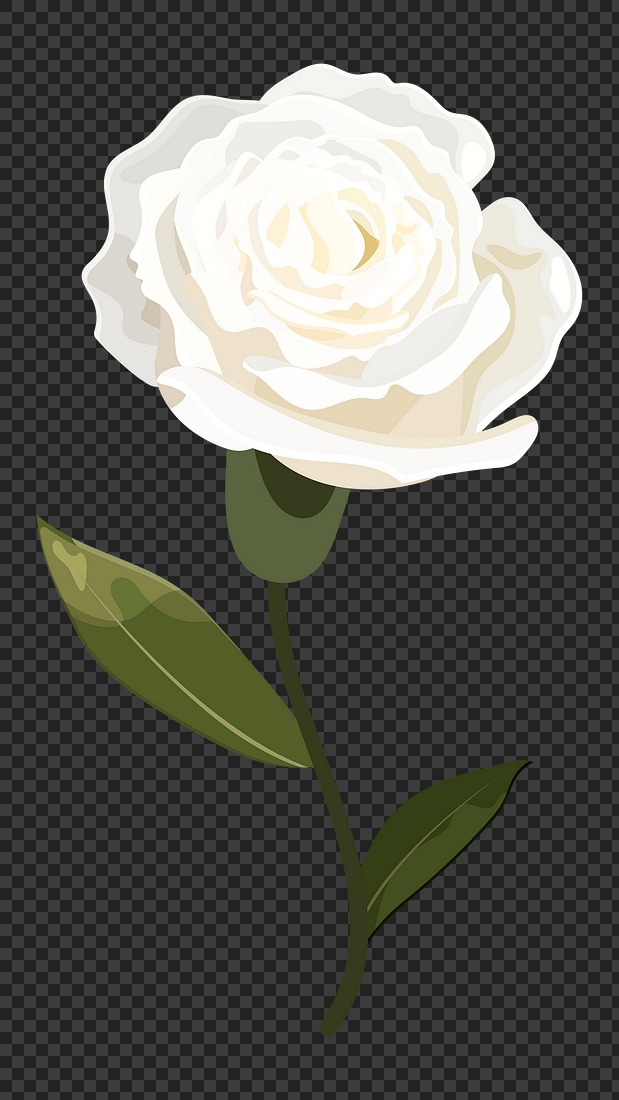 White flower design resource transparent | Premium PNG Sticker - rawpixel