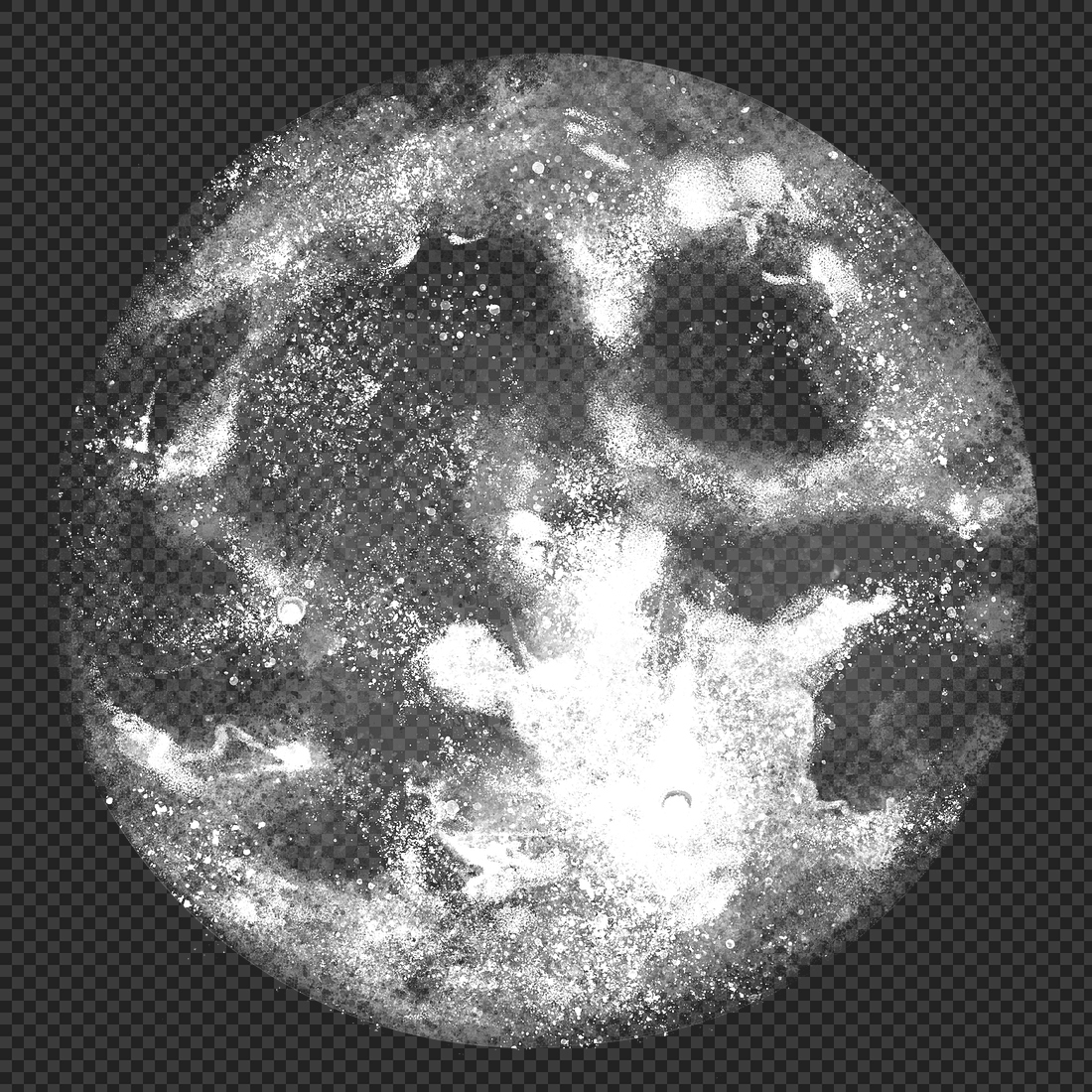 Png full moon design element | Premium PNG Sticker - rawpixel