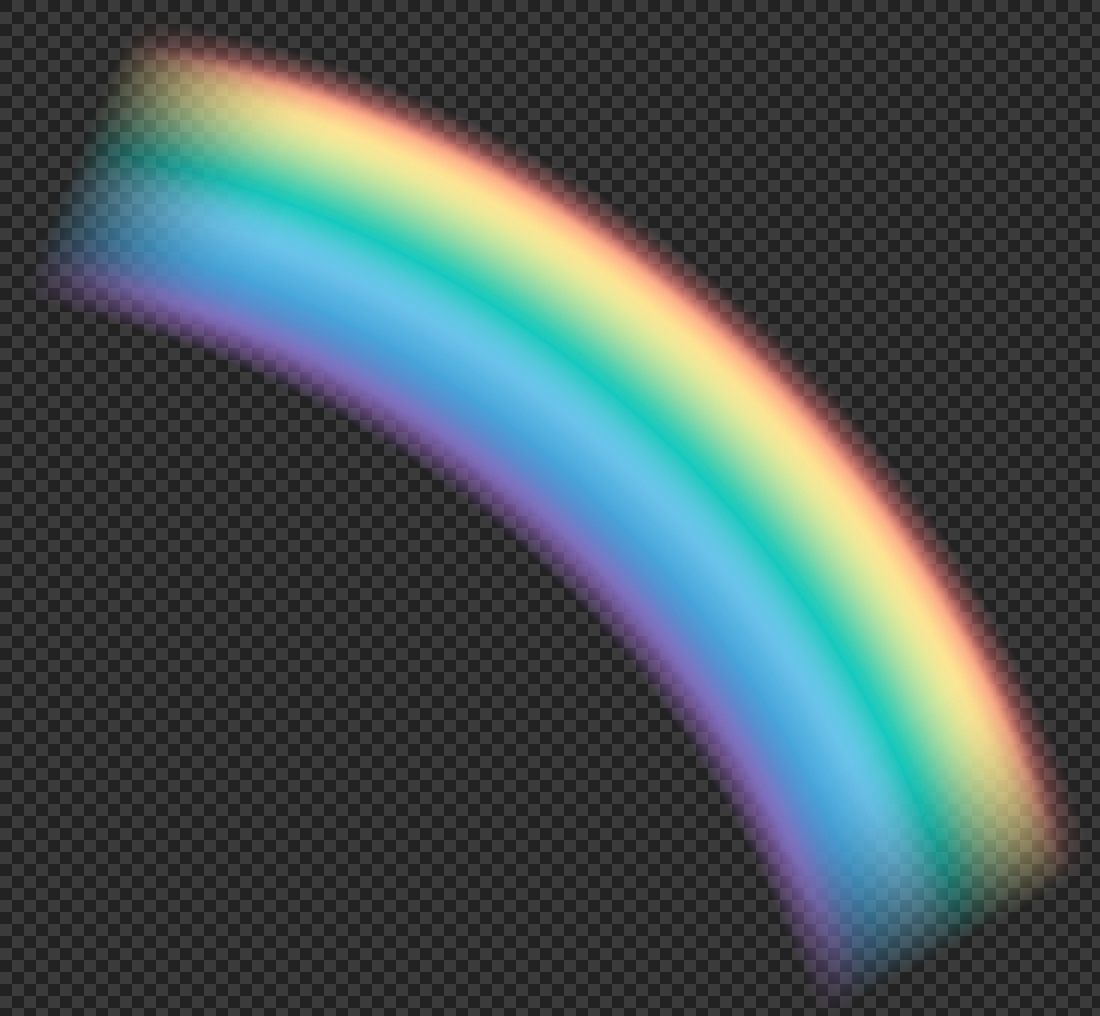 Png rainbow light design element | Premium PNG Sticker - rawpixel