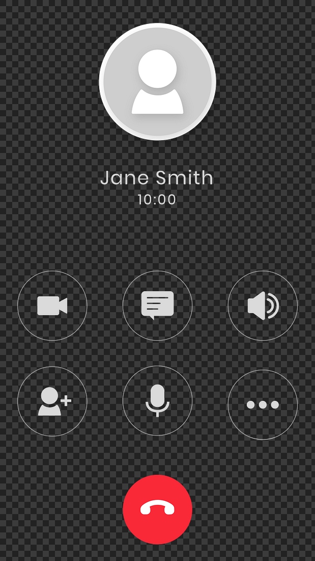 Png smartphone call interface ongoing | Premium PNG Sticker - rawpixel