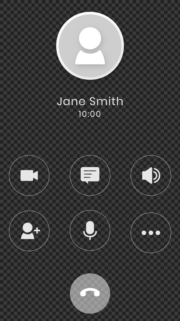 Png smartphone call interface ongoing | Free PNG Sticker - rawpixel