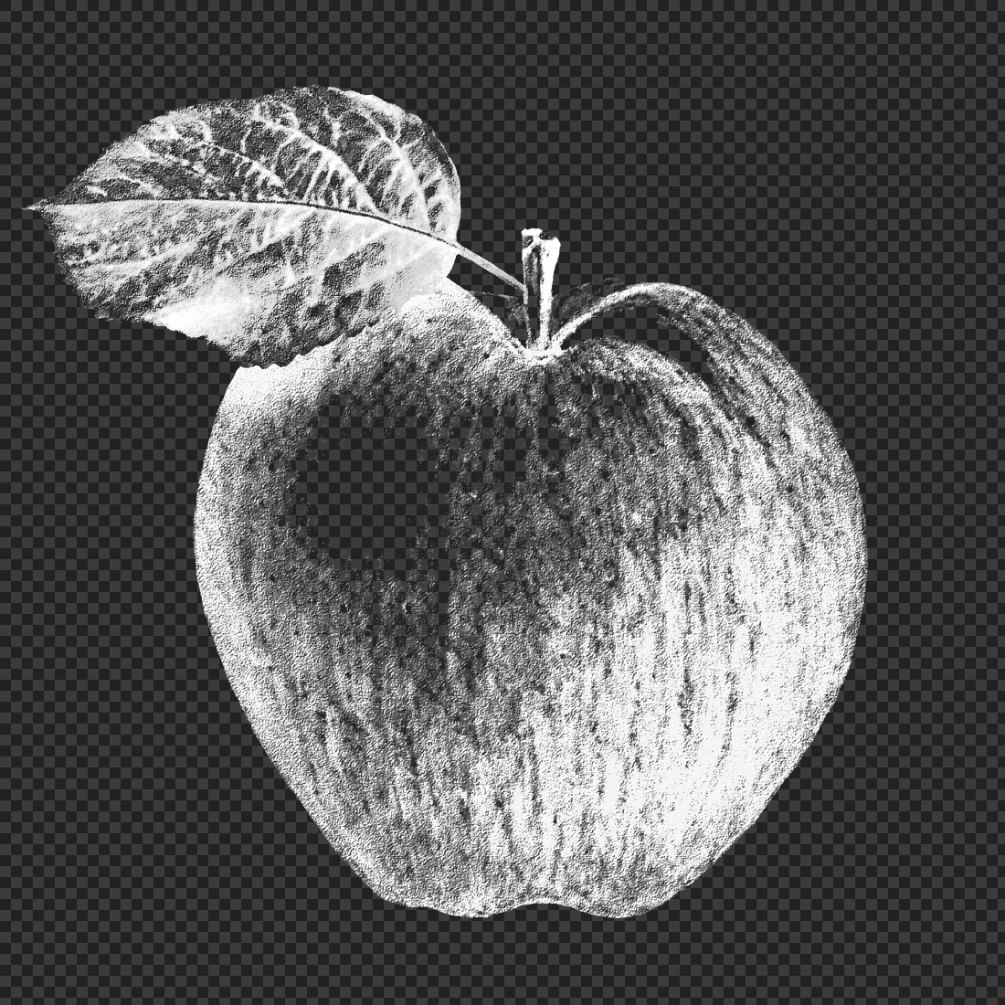 White apple sticker design | Premium PNG Sticker - rawpixel