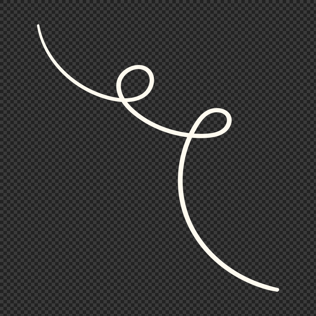 Curl line png sticker transparent | Premium PNG - rawpixel