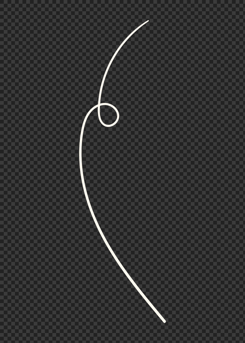Curl line png sticker transparent | Premium PNG - rawpixel