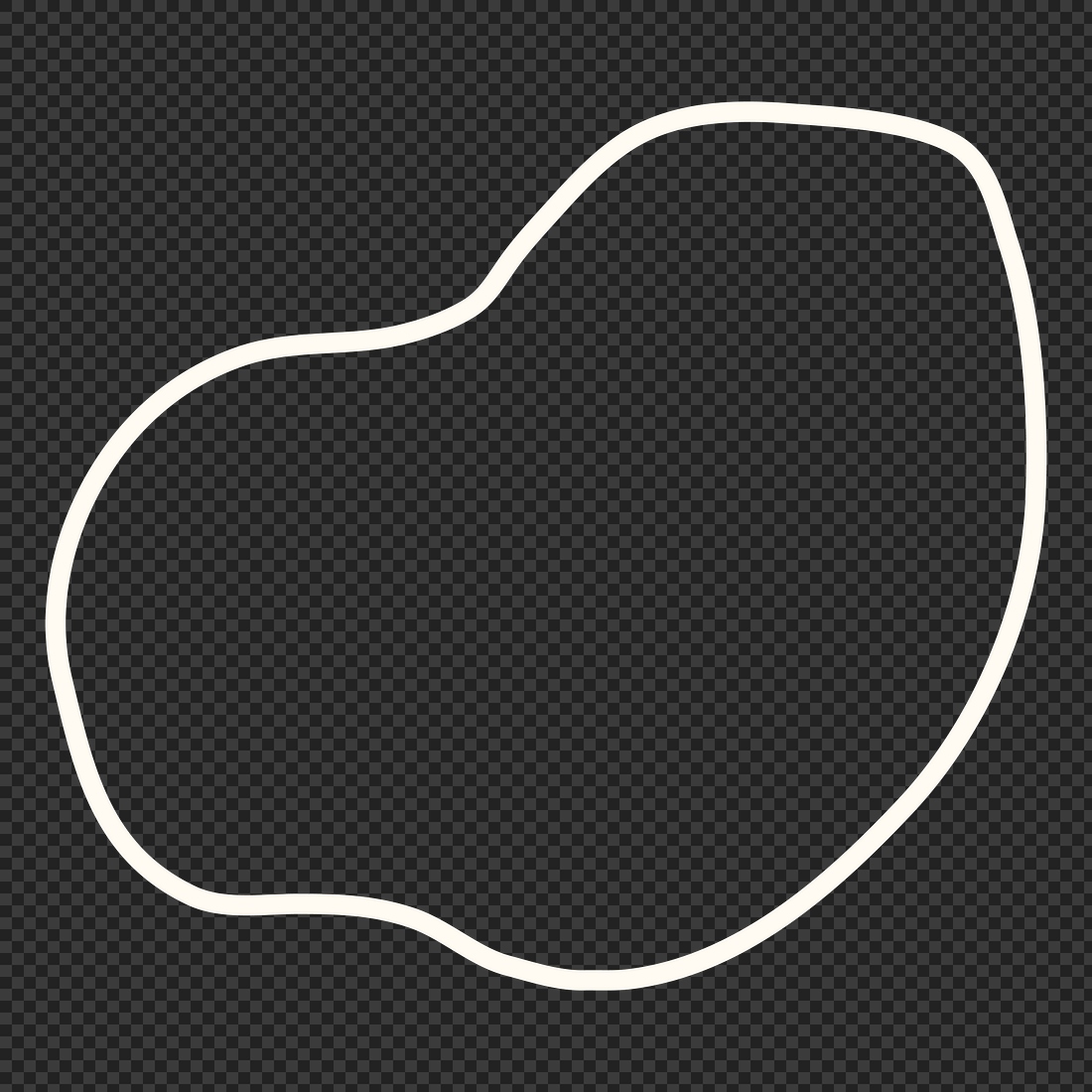 White outline shape png sticker | Premium PNG - rawpixel