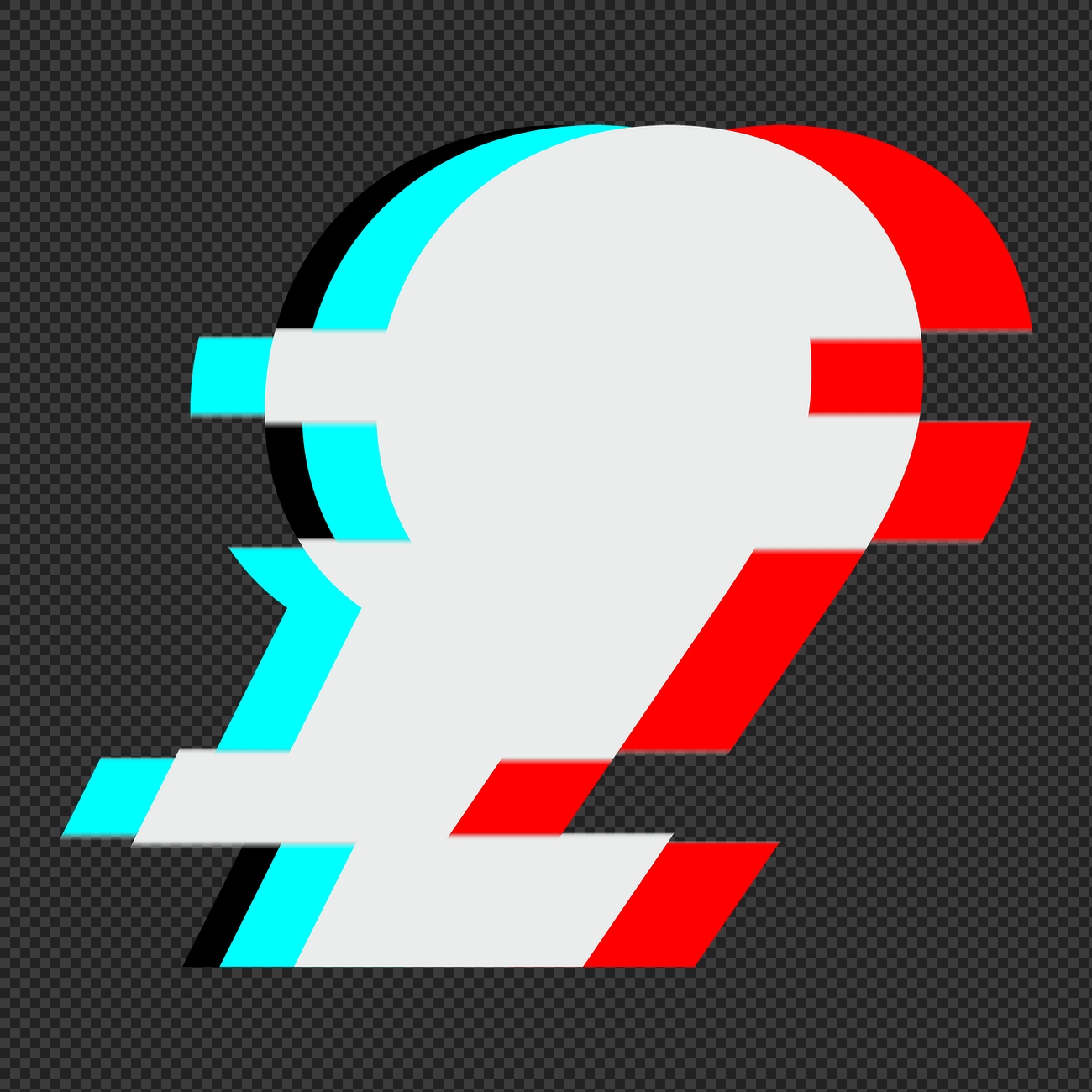 Quotation mark png glitch sign, | Free PNG - rawpixel