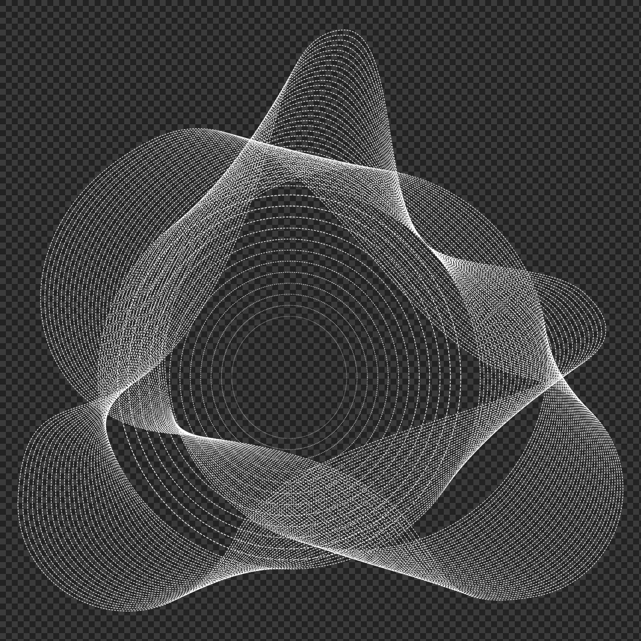 PNG abstract white wireframe shape, | Premium PNG - rawpixel