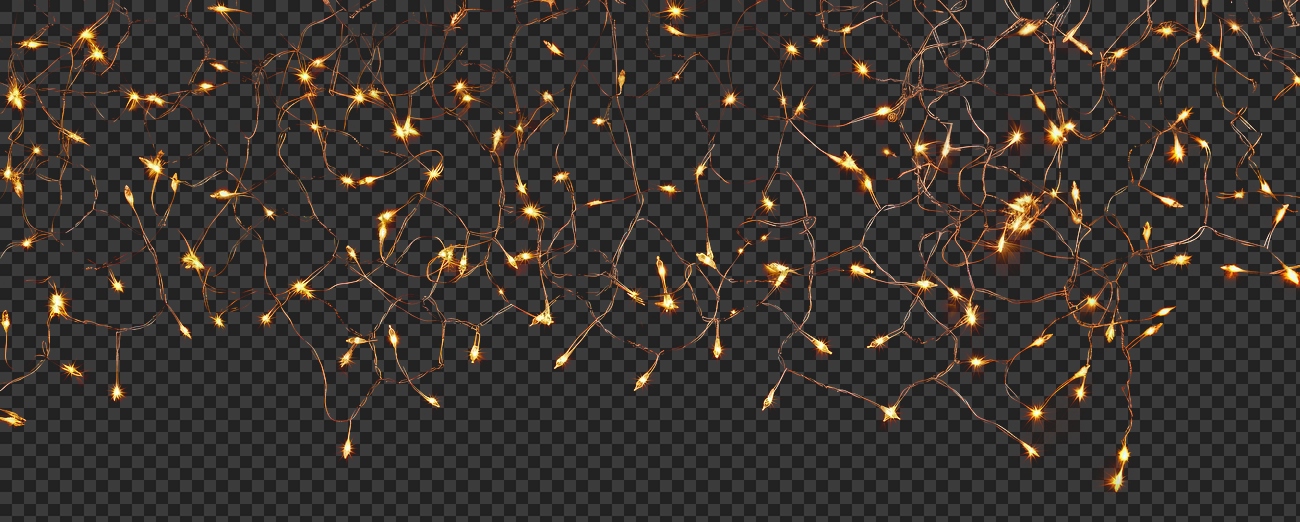 PNG Twinkling string lights black | Free PNG - rawpixel
