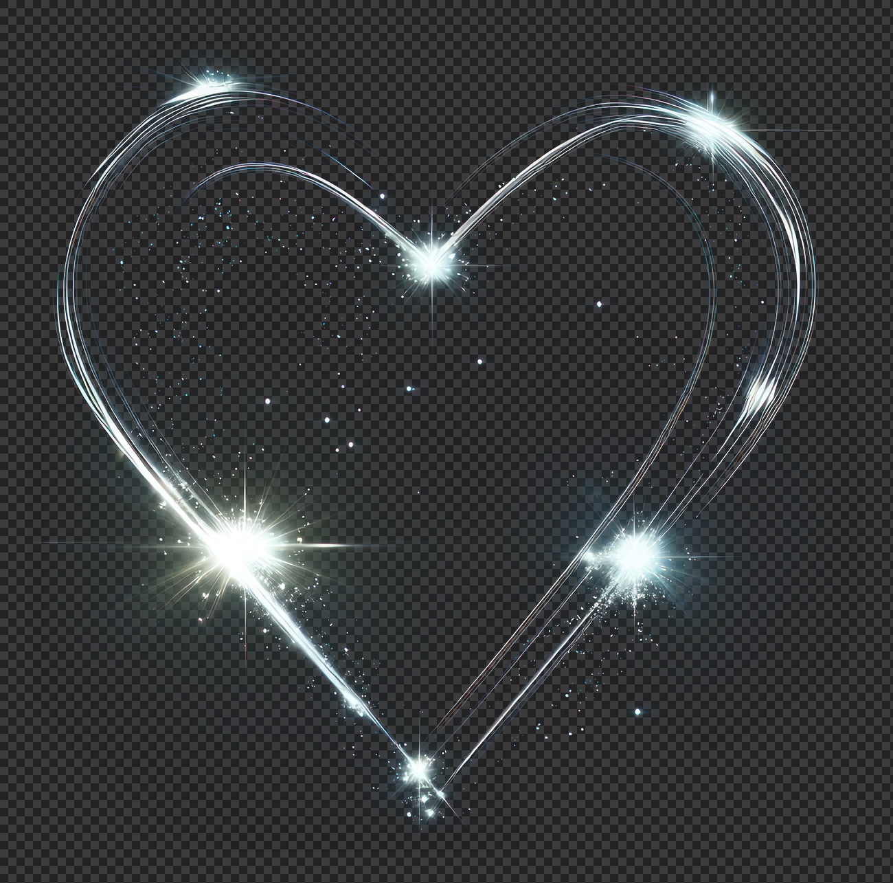 PNG Heart symbol streaking light | Free PNG - rawpixel